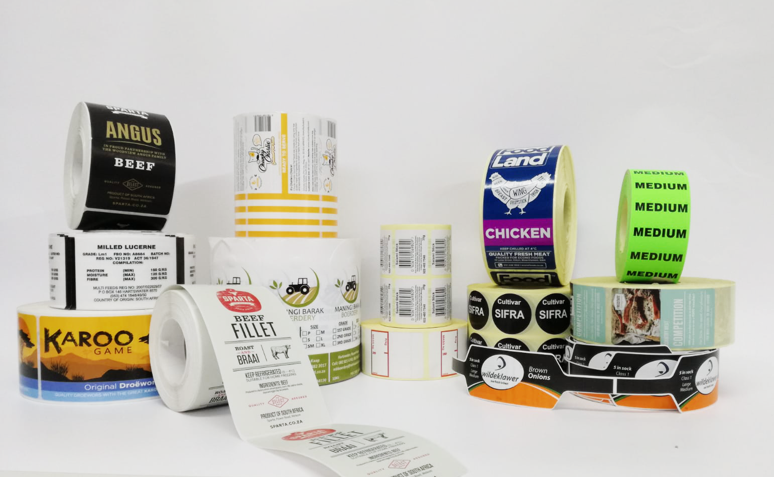 Full Colour UV Flexograhic Tags & Labels | Wax Ribbon