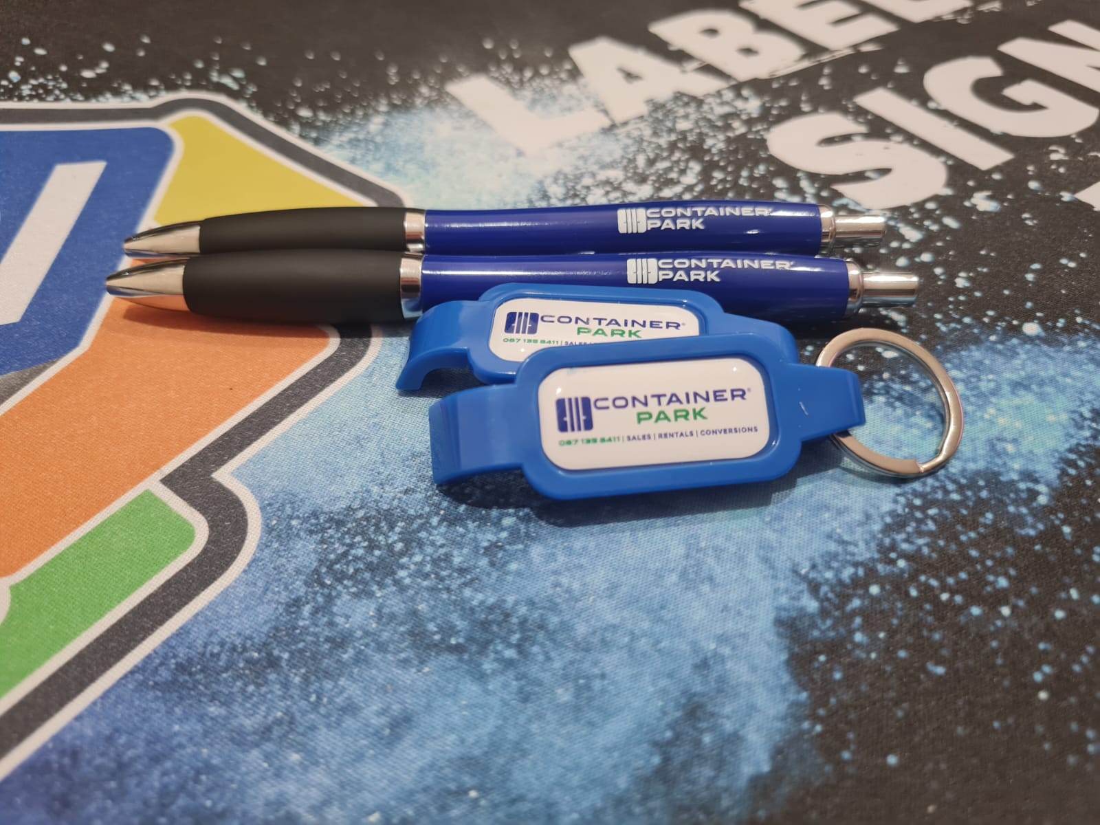 Corporate Gifts done for Container Park - Label Lab Kimberley