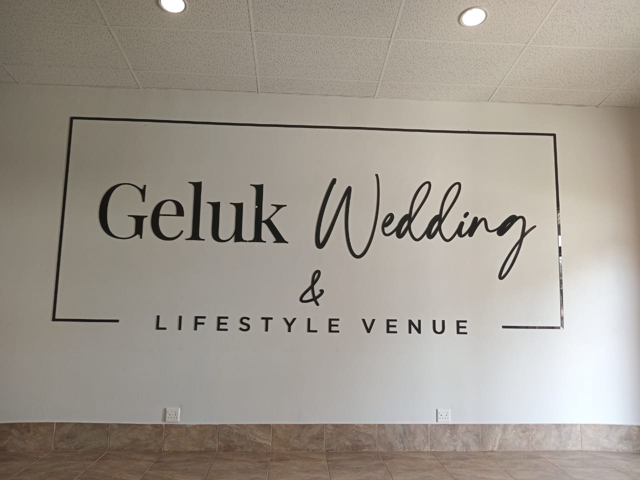 Striking black perspex lettering for lasting impact! - Label Lab Kimberley